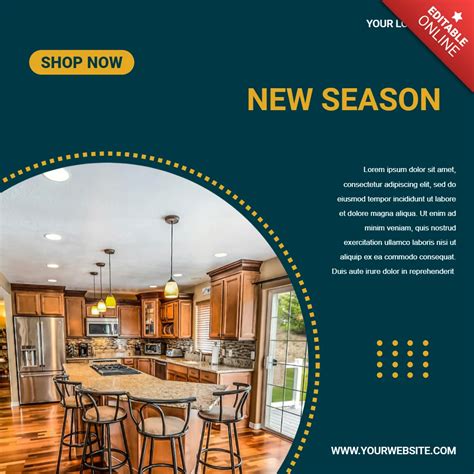 Dotted Line Modern Social Media Post Design Template Free Design Template