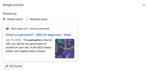 How To Use The Google Snippet Preview In Yoast SEO Yoast