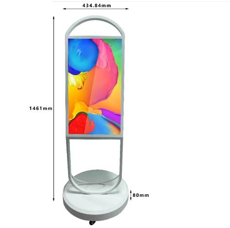 32inch Floor Stand Power Battery Lcd Display Touch Screen Advertising Kiosk Information Totem