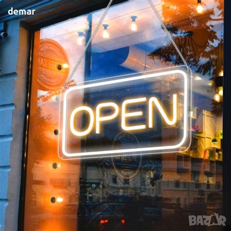 Светеща неонова Led табела Open в Други в гр София Id42673709 — Bazar Bg