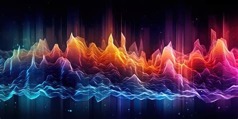 Premium Ai Image Ai Generated Ai Generative Equalizer Effect Neon