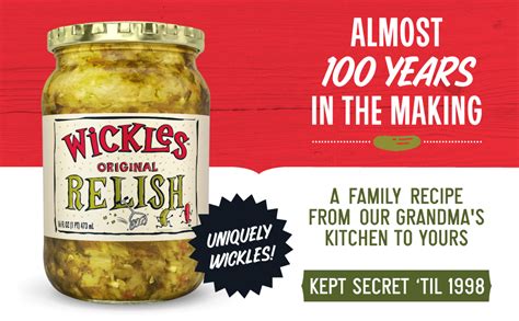 Wickles Pickles Original Relish 3 Pack 16oz Each Dill Pickle
