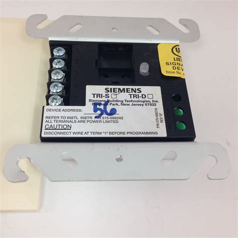 Siemens TRI S Monitoring Module For MXL MXLV Addressable Fire Sandlapper Controls