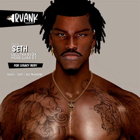 Second Life Marketplace Irvank Seth Shape Lelutka Head Evo X Luka