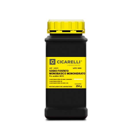 Sodio Fosfato Monobasico Monohidrato Pro Análisis Acs X 250 G