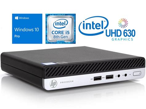 HP ProDesk 400 G4 Mini Desktop, Intel 6-Core i5-8500T Upto 3.5GHz, 8GB ...