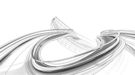 3d Rendering Of A Modern Parametric Architectural Structure Abstract