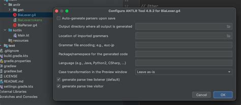 can t disable sources generation · issue 491 · antlr intellij plugin