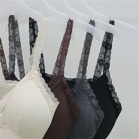 룸제이 브라캡내장💕청순섹시글램여리핏이너레이어드몸매보정브라렛부유방커버브라탑이너탑기본템사계절 코니 끈 패드