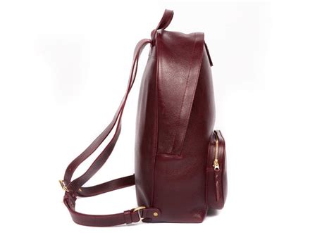 Leather Zipper Backpack Handmade Leather Bag · Lotuff Leather