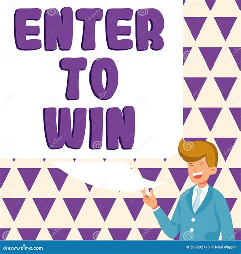 Handwriting Text Enter To Win Business Idea Exchanging Something Value