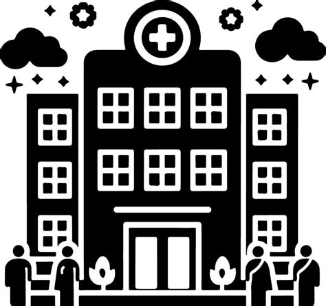 Black Hospital Icon For All Medical Project 49155980 Vector Art At Vecteezy