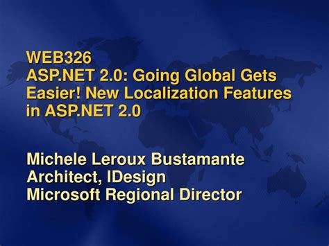 Ppt Web Asp Net Going Global Gets Easier New Localization
