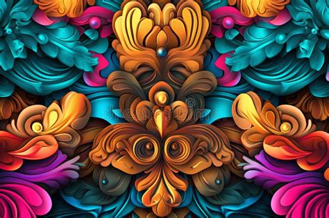 Colorful Abstract Design With Swirls And Swirls Stock Illustration Illustration Of Background