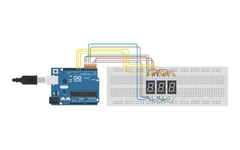 Circuit Design 000 999 Counter With 7 Segment Display Tinkercad