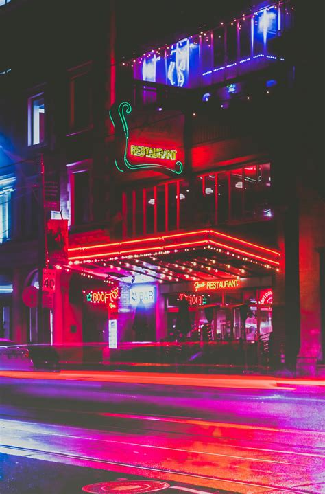 Neon Street Sign