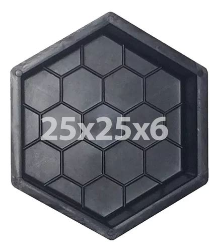 10 Formas Piso Bloquete Sextavado Estriado 25x25x6 Calçadas