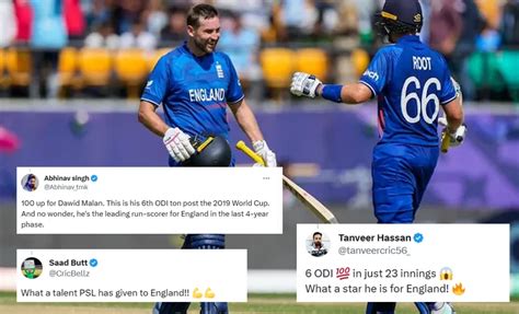 England Batter Dawid Malan Scores A Century Against Bangladesh