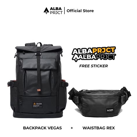 Jual Alba Project I Paket Bundling Backpack Vegas Wasitbag Rex Shopee Indonesia