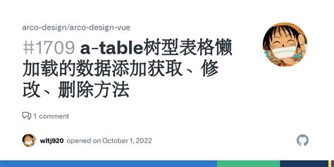 a table树型表格懒加载的数据添加获取修改删除方法 Issue arco design arco design vue GitHub