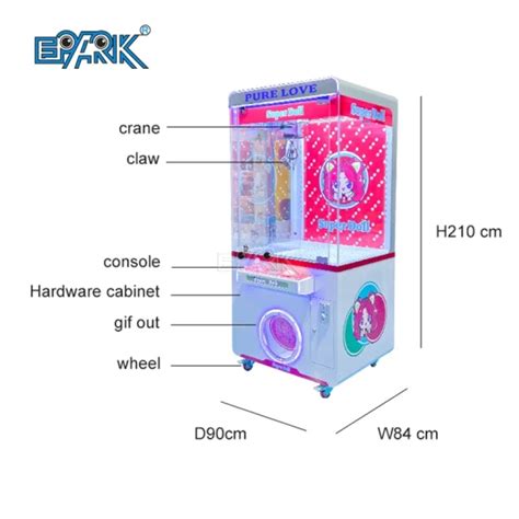 Super Doll Coin Operated Toy Vending Machine Claw Crane Game Arcade