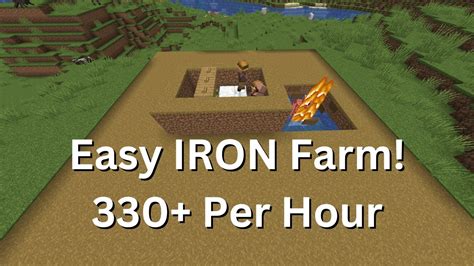 Easy Iron Farm Tutorial Minecraft 121 Youtube