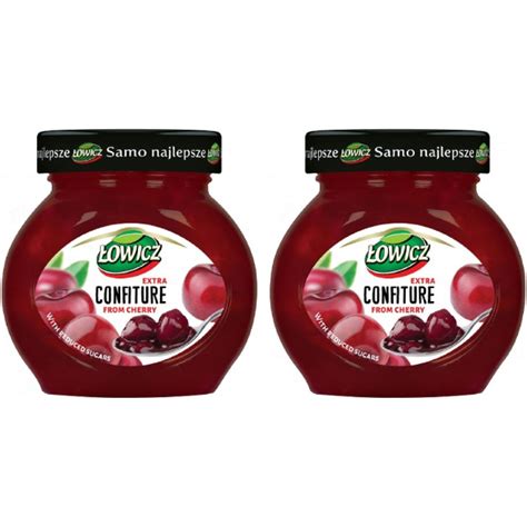 Lowicz Cherry Preserve 240g 2 Pack Maple Mart