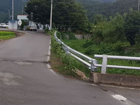 주 금동강건 경관형 개방형 가드레일 설치공사 KDSR 14 설치사례