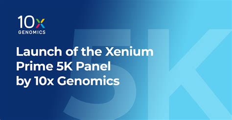 Launch Of The Xenium Prime 5k Panel By 10x Genomics Bonsai Lab