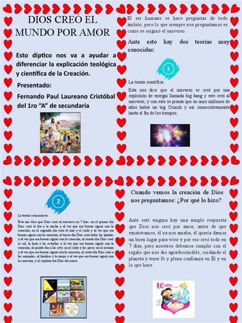 Diptico De El Amor De Dios Pdf