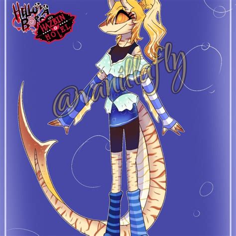 Helluva Boss Hazbin Hotel Shark Adoptable Ych Commishes