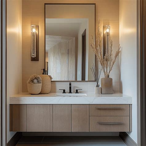 Transitional Bathroom Vanity Modern Vintage Scandi Mix