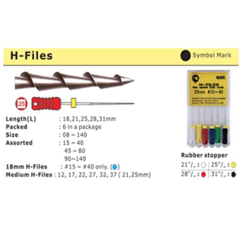 H File Size 21mm Pk6