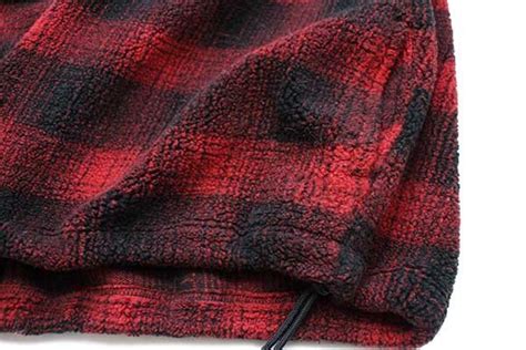 00s Gap オンブレチェック ハーフジップ プルオーバー パイル フリース 赤×黒 L Sixpacjoe Web Shop