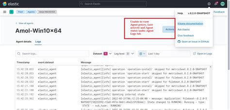 Fleet Question Unable To View Agent Status And Policy Used By Agent