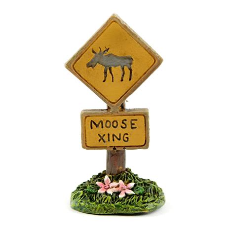 Miniature Moose Xing Sign Forest Sign Camping Etsy