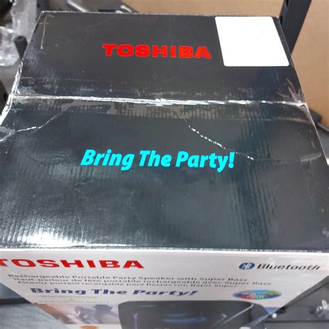Toshiba TY-ASC65 Portable Bluetooth Party Speaker with Microphone - Bl ...