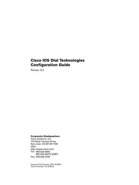Dial Access Pdf Command Line Interface Router Computing