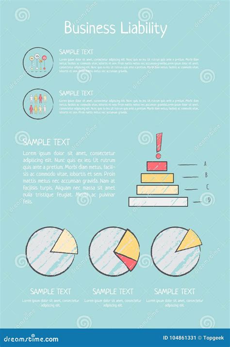 Business Liability Analysis Vector Illustration Stock Vector