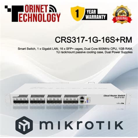 Jual Mikrotik CRS317-1G-16S+RM Routerboard - Jakarta Pusat - Orinet ...