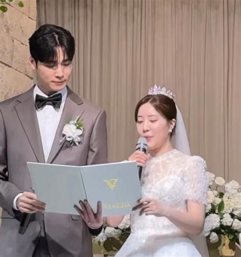 레인보우 팀내 5번째 품절녀 탄생…멤버 노을 ♥훈남 신랑과 화촉