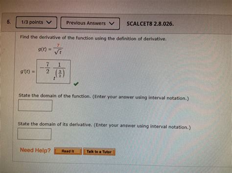 Solved 1 3 Points Previous Answers Scalcet8 2 8 026 Find