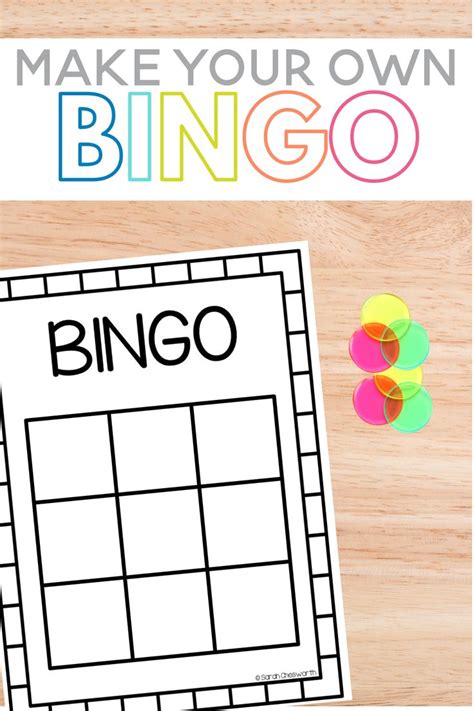 Make Your Own Bingo Card Free Printable Free Printables Hub