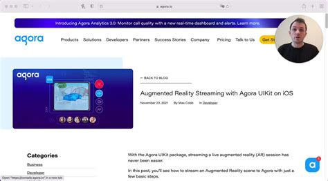 Agora On Linkedin Augmented Reality Streaming With Agora Uikit On Ios