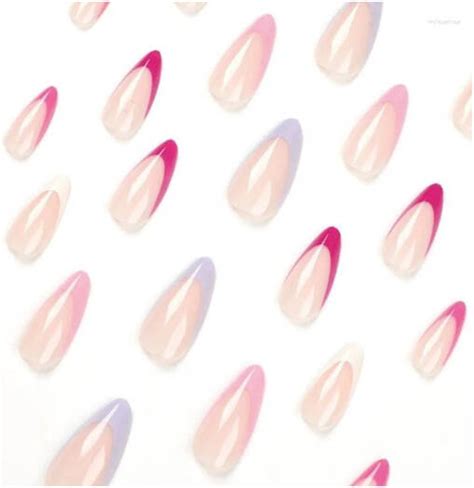 Salon Acrylic Reusable False Nails Set Double Tape And Glue Included