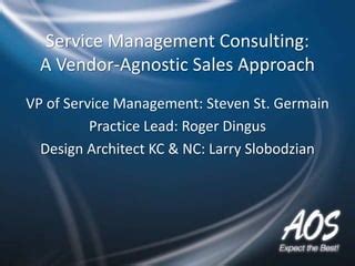 ITSM Vendor Agnostic PPTX Information Services Industry Industries