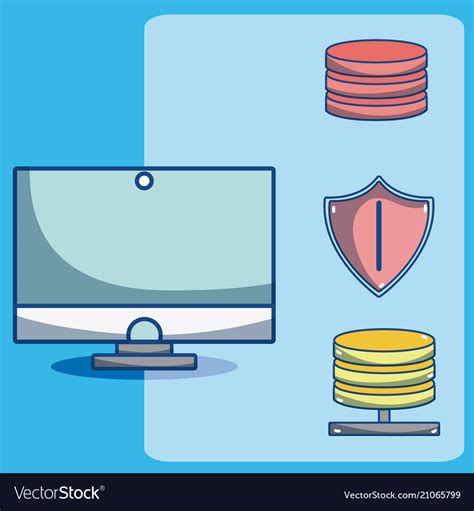Security System Technology Royalty Free Vector Image