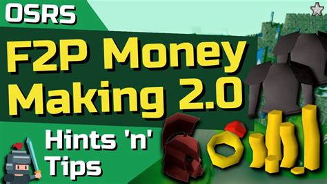 F2p Money Making 20 Osrs Hints And Tips Youtube
