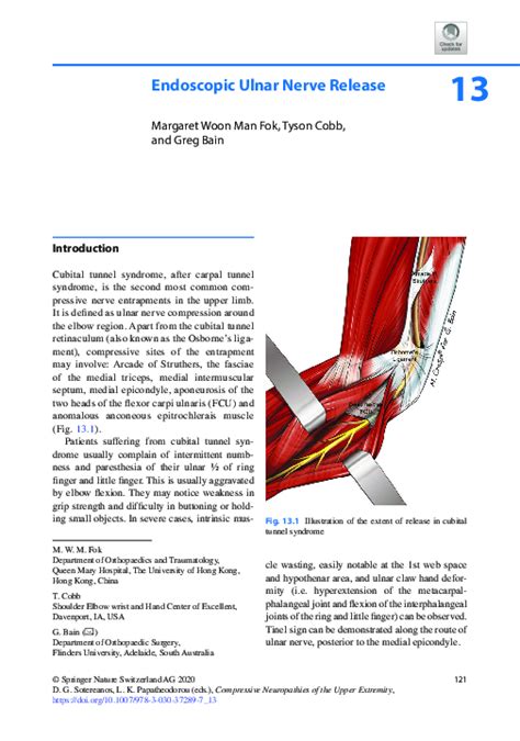 Pdf Endoscopic Ulnar Nerve Release