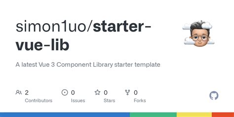 github simon1uo starter vue lib a latest vue 3 component library